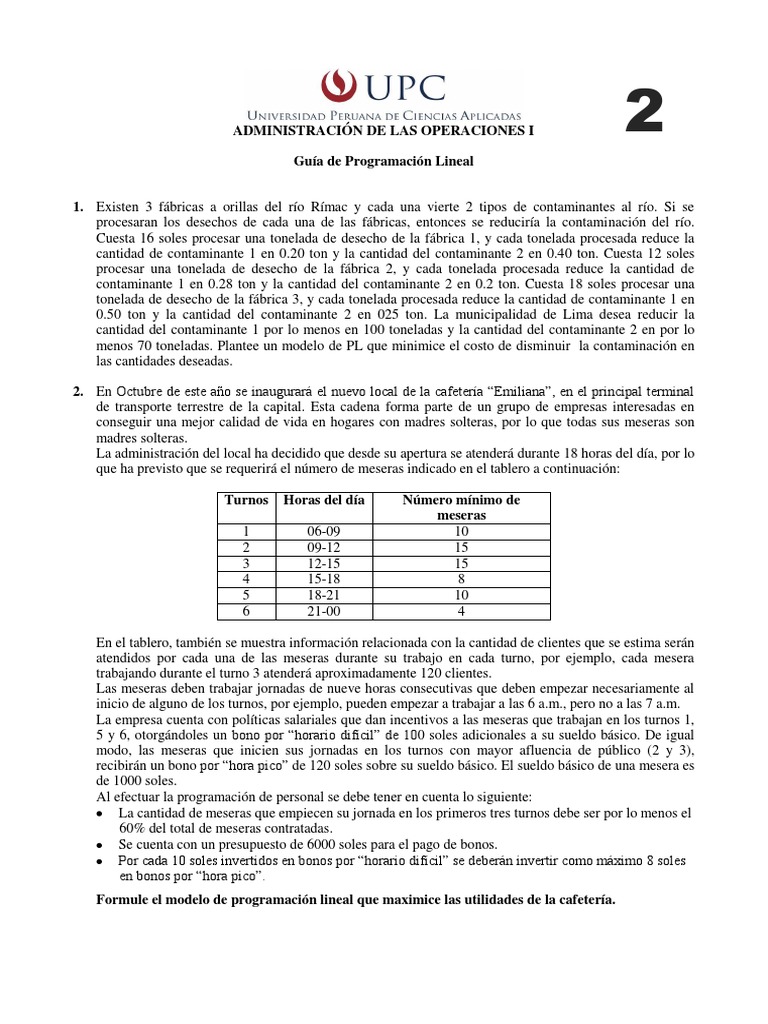Ejercicios Programación Lineal 2 | PDF | Gasolina | Petróleo Ejercicios Programación Lineal 2 | PDF | Gasolina | Petróleo