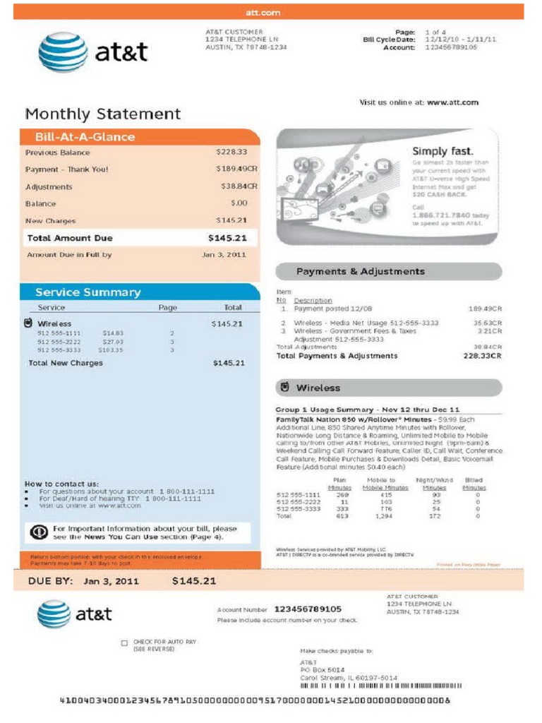 At T Bill Example | PDF