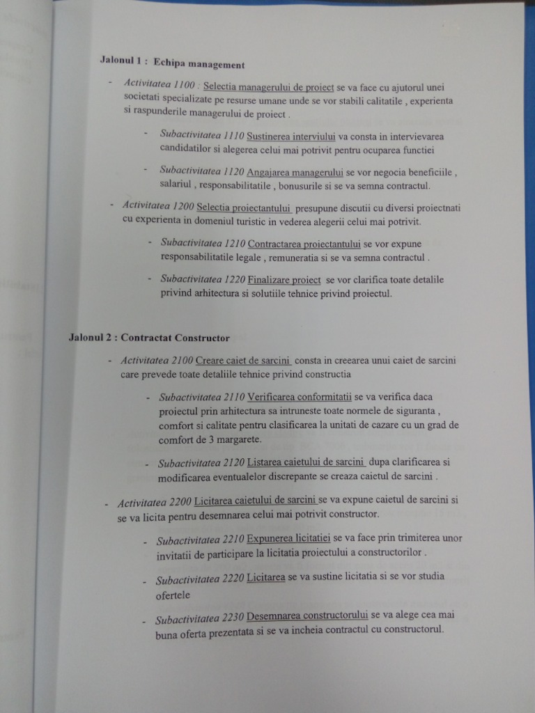 Model Proiect Management | PDF