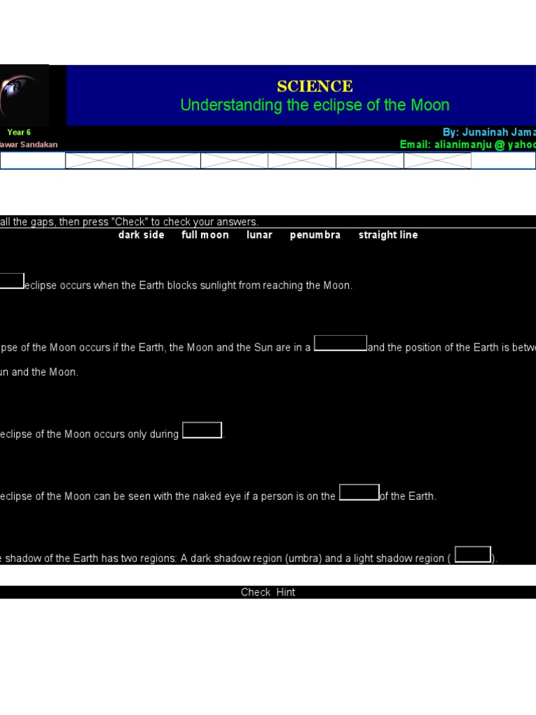 Understanding Lunar Eclipses | PDF