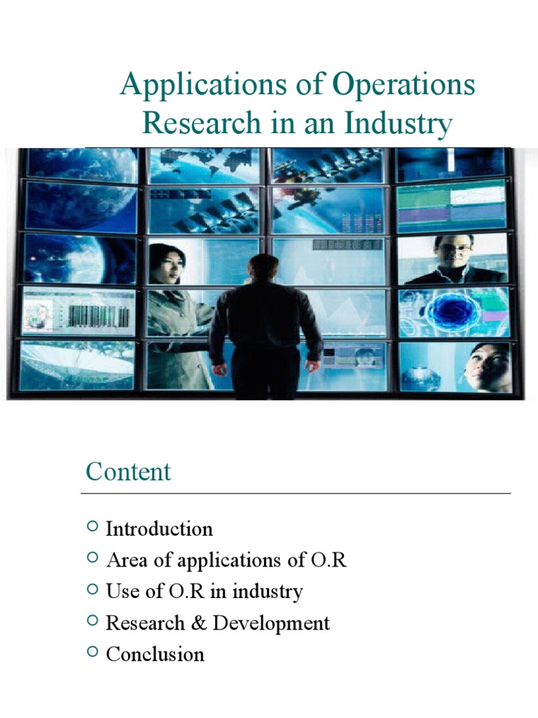 Application of Operation Research in Industry | PDF