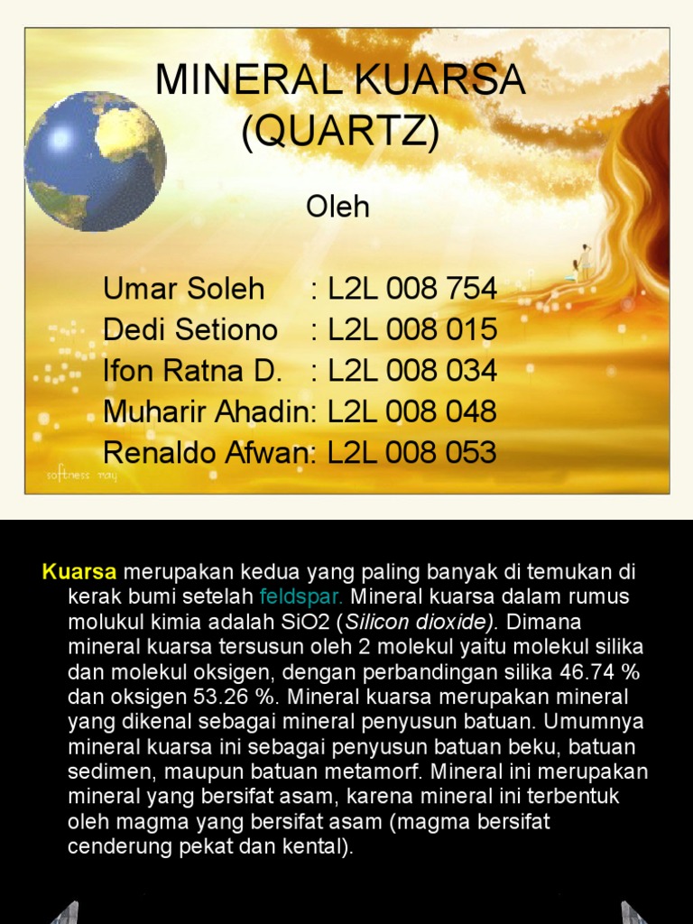 Mineral Kuarsa (Quartz) | PDF