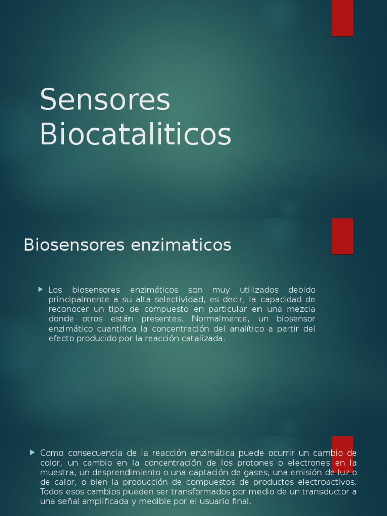 Biosensores | PDF | Biosensor | Enzima