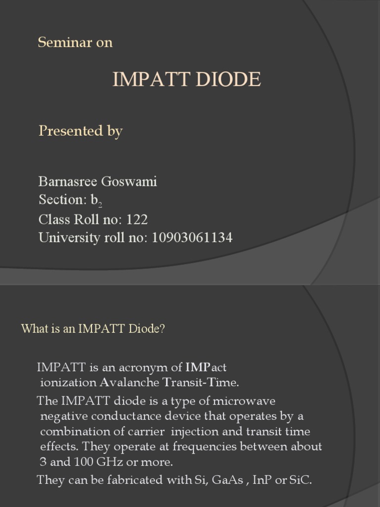 Impatt Diode | PDF