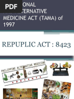 Ra 8423 - Traditional and Alternative Medicine Act of 1997 | PDF ...