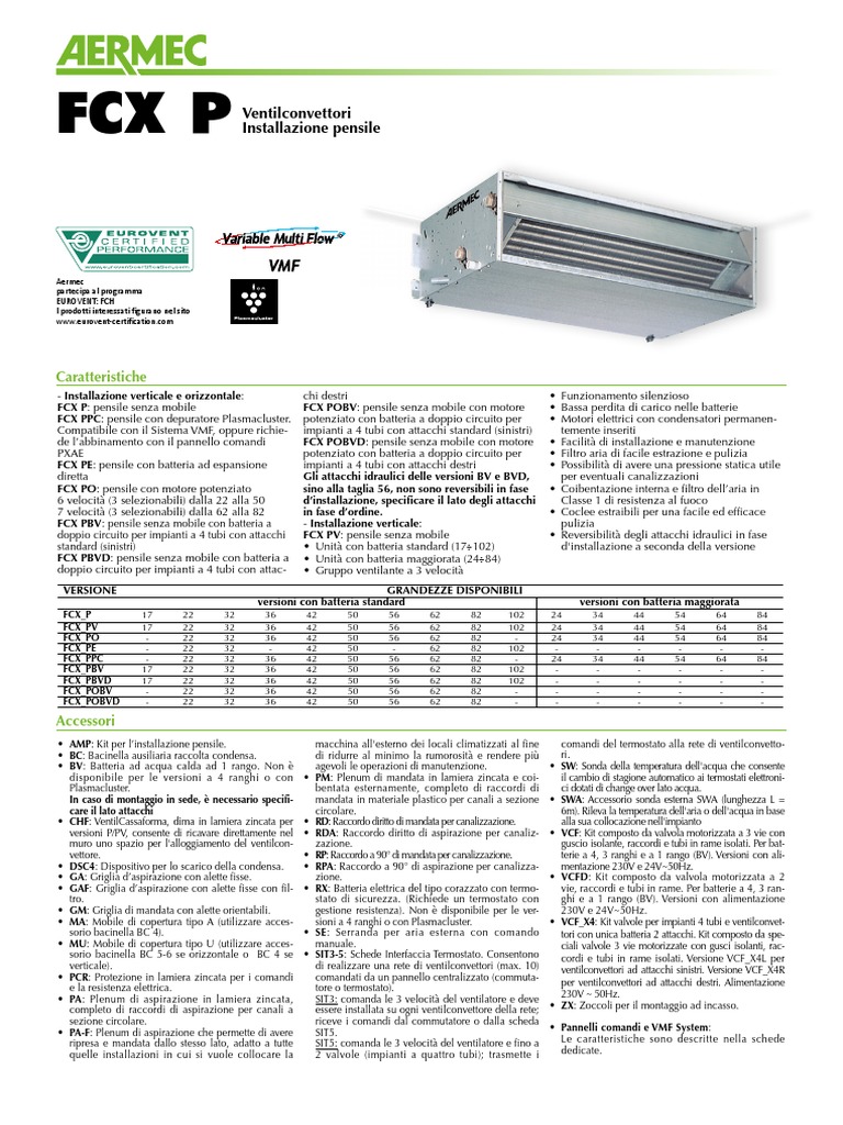 Ventilconvettori Aermec