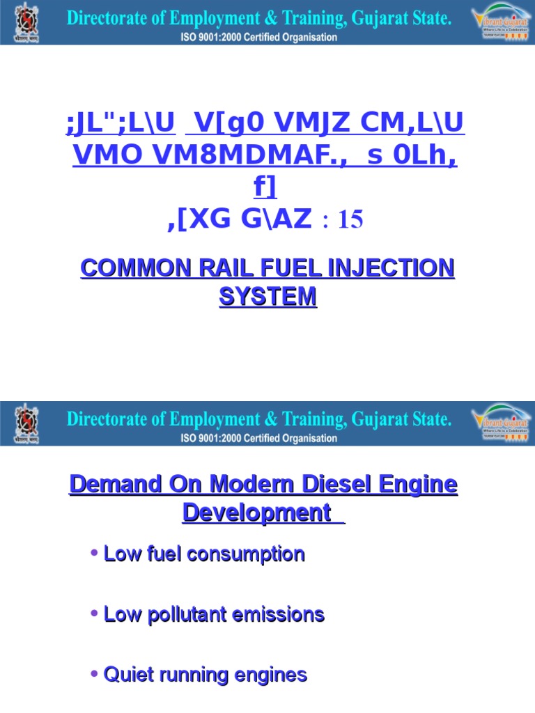 Electronic Diesel Fuel System (Common Rail) | PDF | Fuel Injection ...