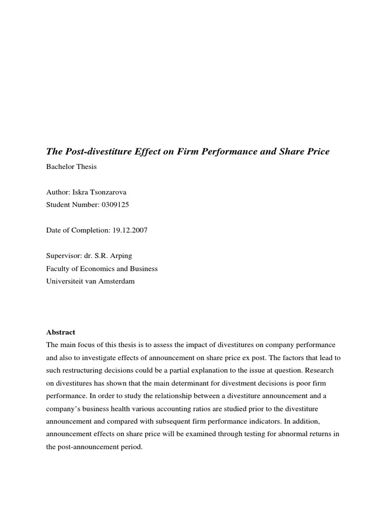 Corporate Divestiture | PDF | Divestment | Mergers And Acquisitions