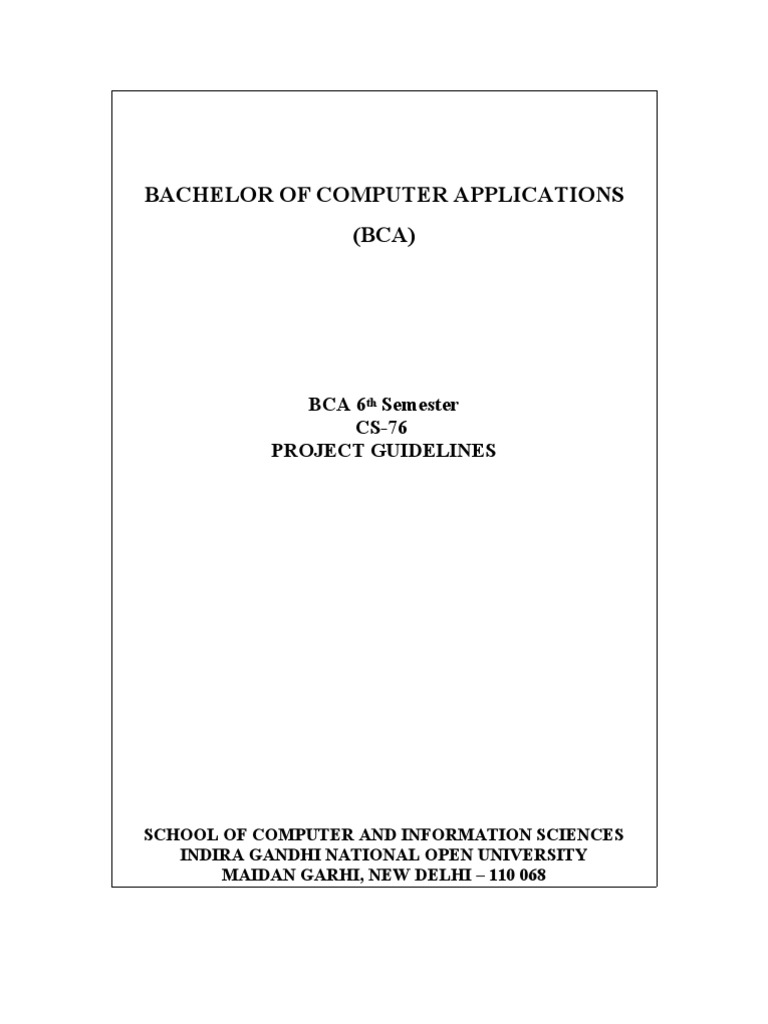 Bca Project | PDF | Software Testing | Unit Testing