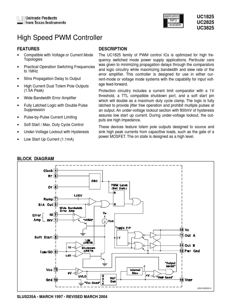 Uc 1825 | PDF | Amplifier | Capacitor