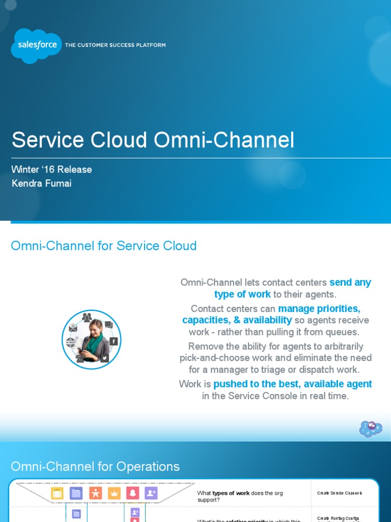 Service Cloud Omni-Channel Winter '16 (Customers) | PDF | Salesforce.Com | Queue (Abstract Data ...