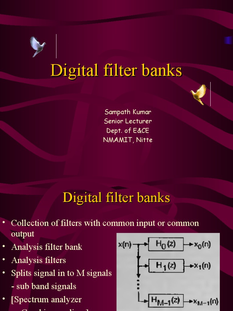 Digital Filter Banks | PDF | Distortion | Digital Signal Processing