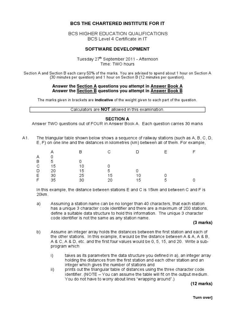 Bcs Higher Education Qualifications BCS Level 4 Certificate in IT | PDF ...