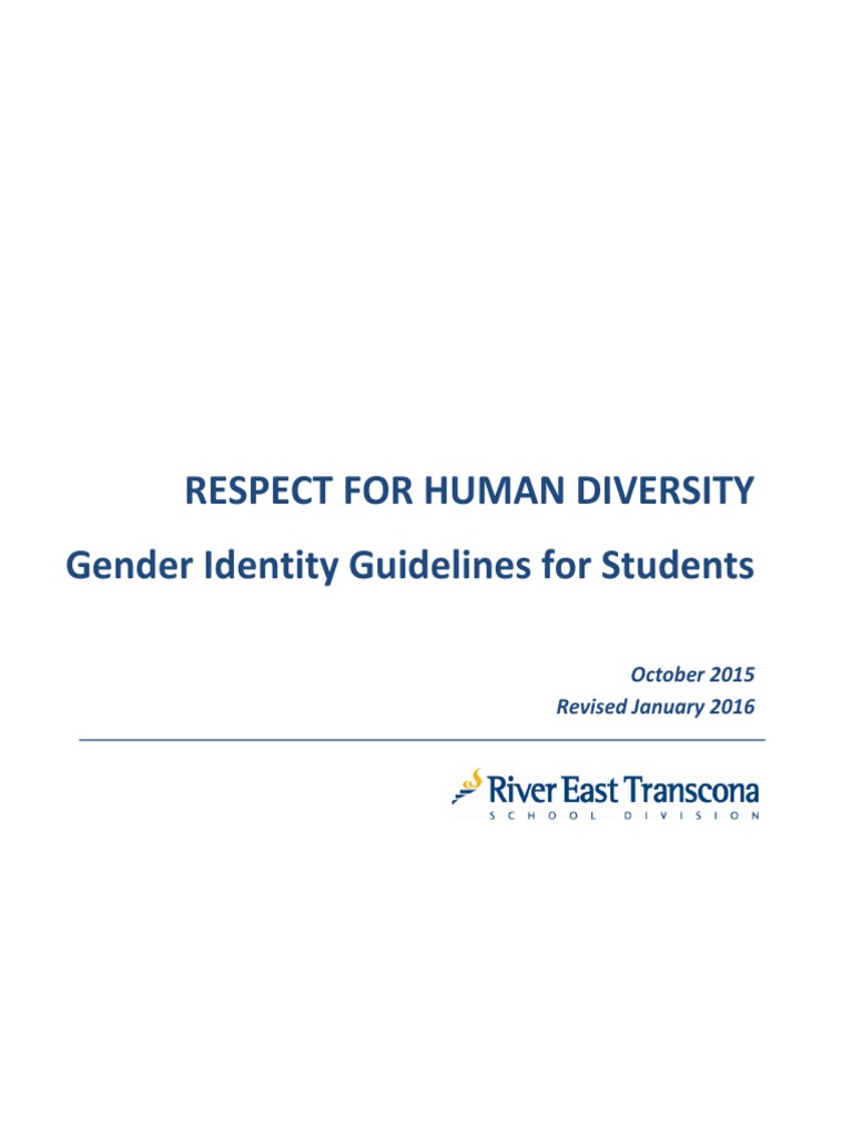 Gender Identity Guidelines - Students 0316 | PDF | Transgender ...