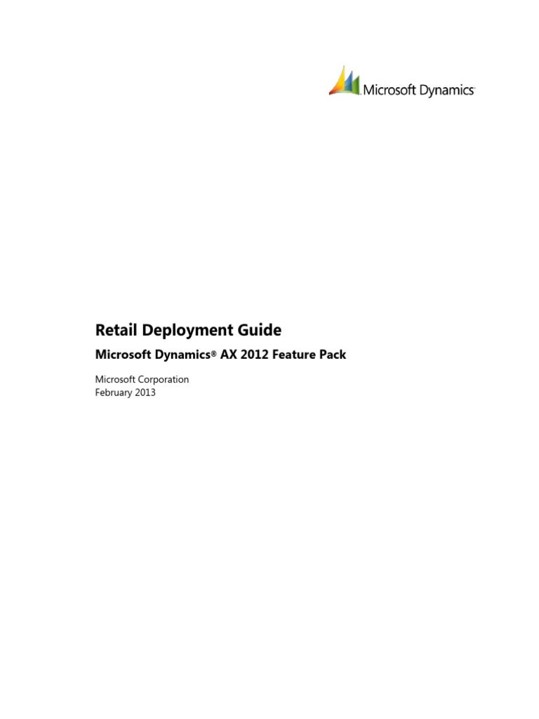 Retail Deployment Guide: Microsoft Dynamics AX 2012 Feature Pack | PDF ...
