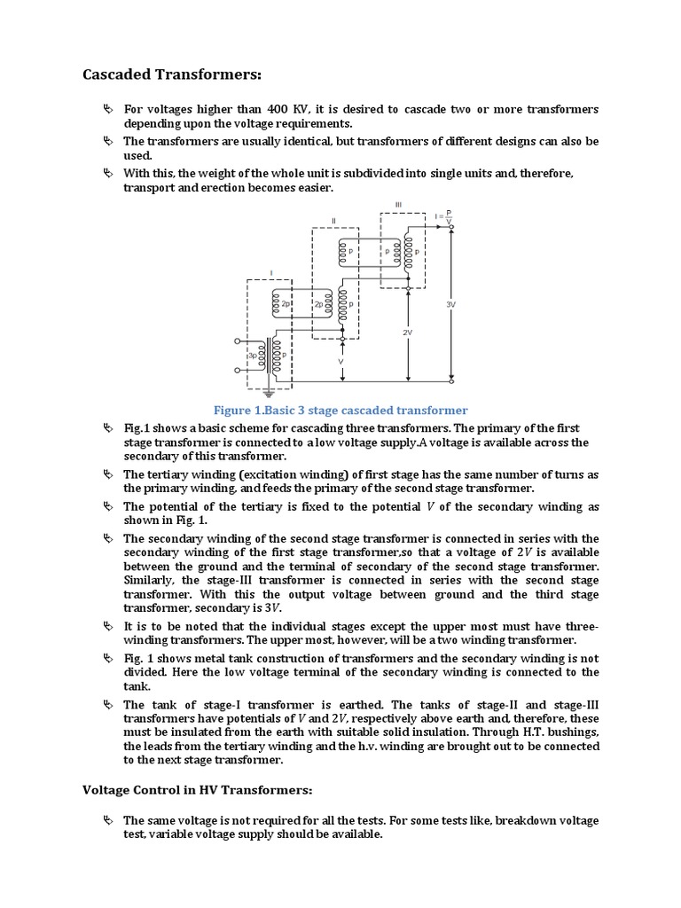 Cascaded Transformers:: Figure 1.basic 3 Stage Cascaded Transformer ...