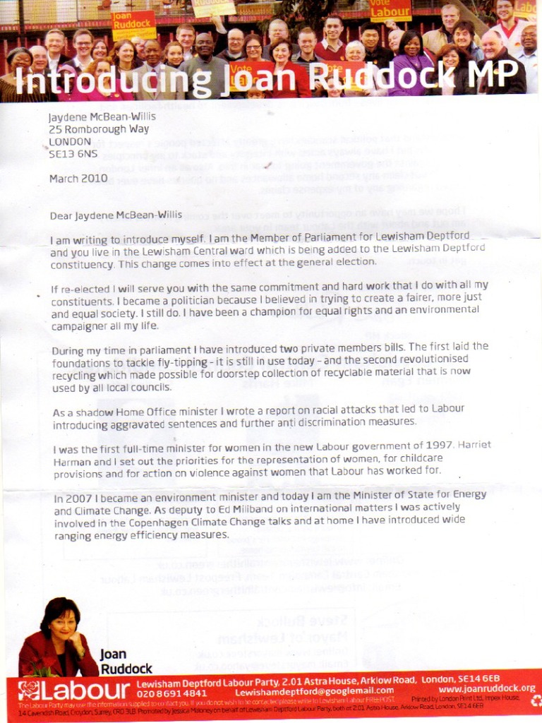 Introducing Joan Ruddock MP | PDF