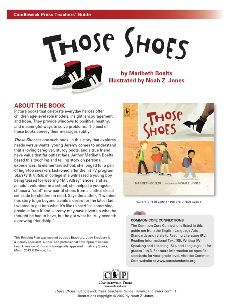 Those Shoes Teachers' Guide | PDF | Clothing