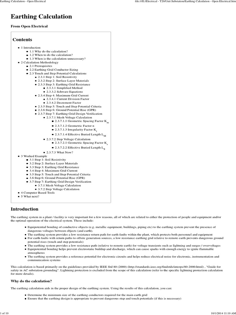 Electrical System Grounding Design Guide | PDF | Electrical Resistivity ...