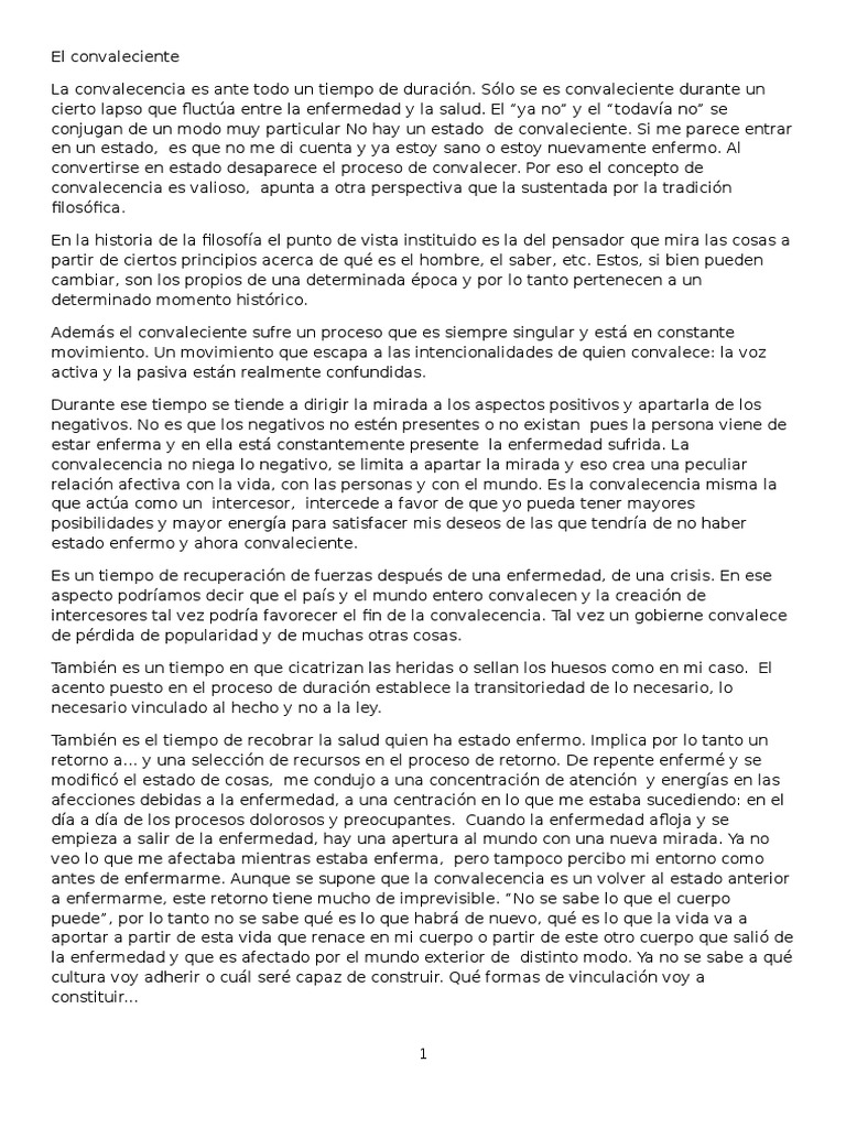 El Convaleciente | PDF | Friedrich Nietzsche | Conocimiento