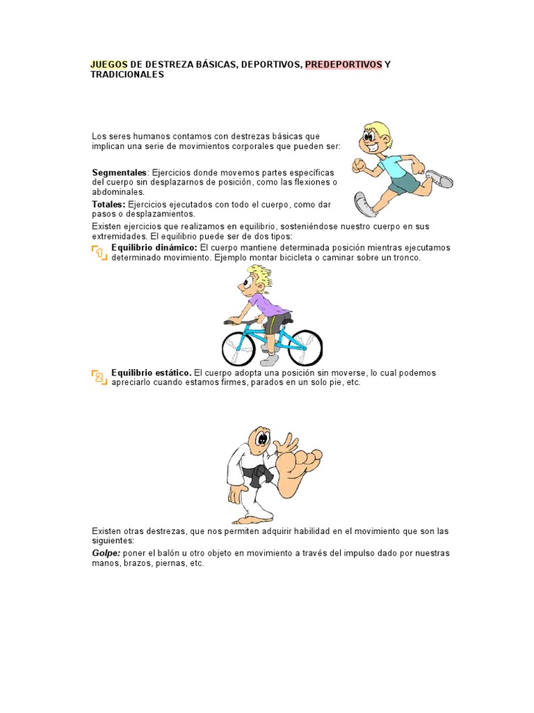 Juegos de Destreza Básica y Deportiva | PDF | Vóleibol | Gimnasia