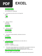 Examen Excel Basico | PDF | Hoja de cálculo | Microsoft Excel