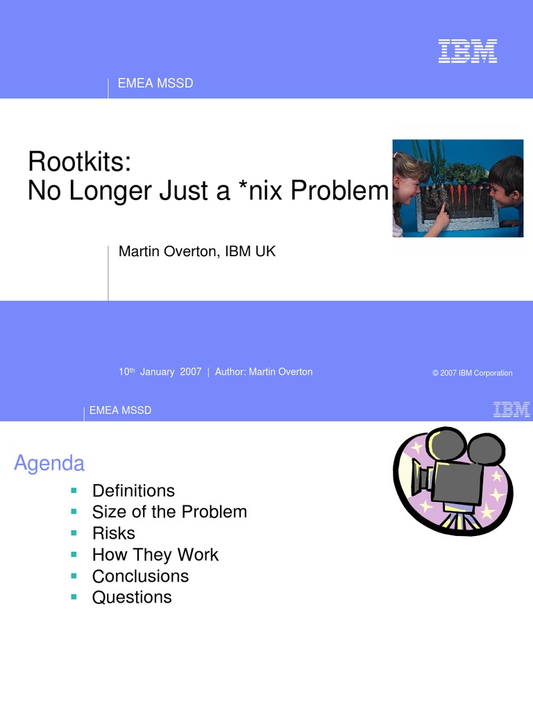 Rootkits: No Longer Just A Nix Problem: Emea MSSD | PDF | Malware ...