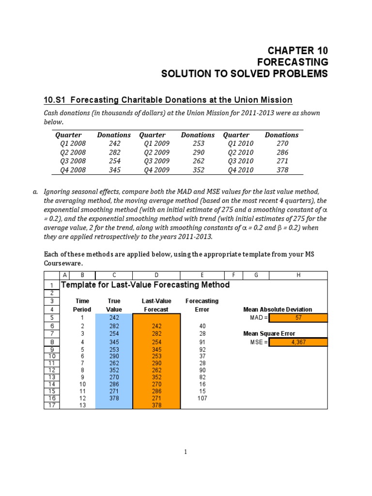 Chapter 10 | PDF | Mean Squared Error | Errors And Residuals