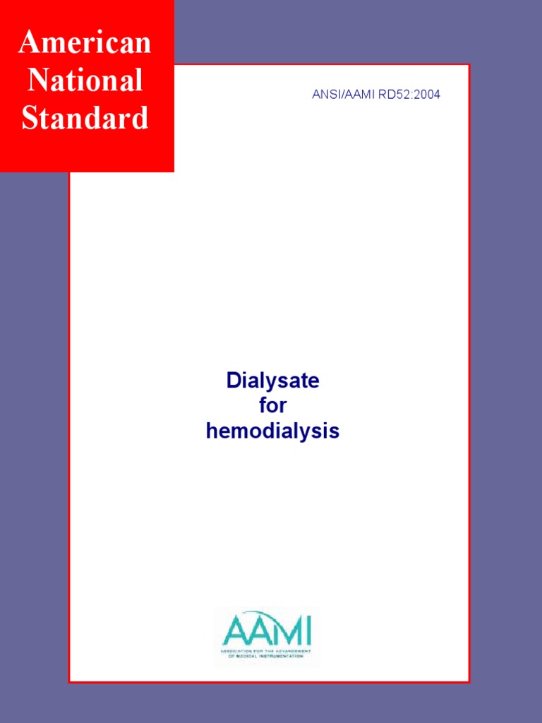 AAMI_RD520408 | Dialysis | Hemodialysis