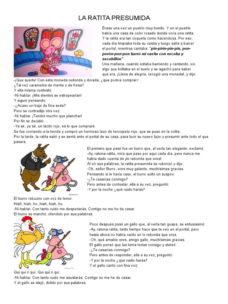 La Ratita Presumida | PDF | Ocio