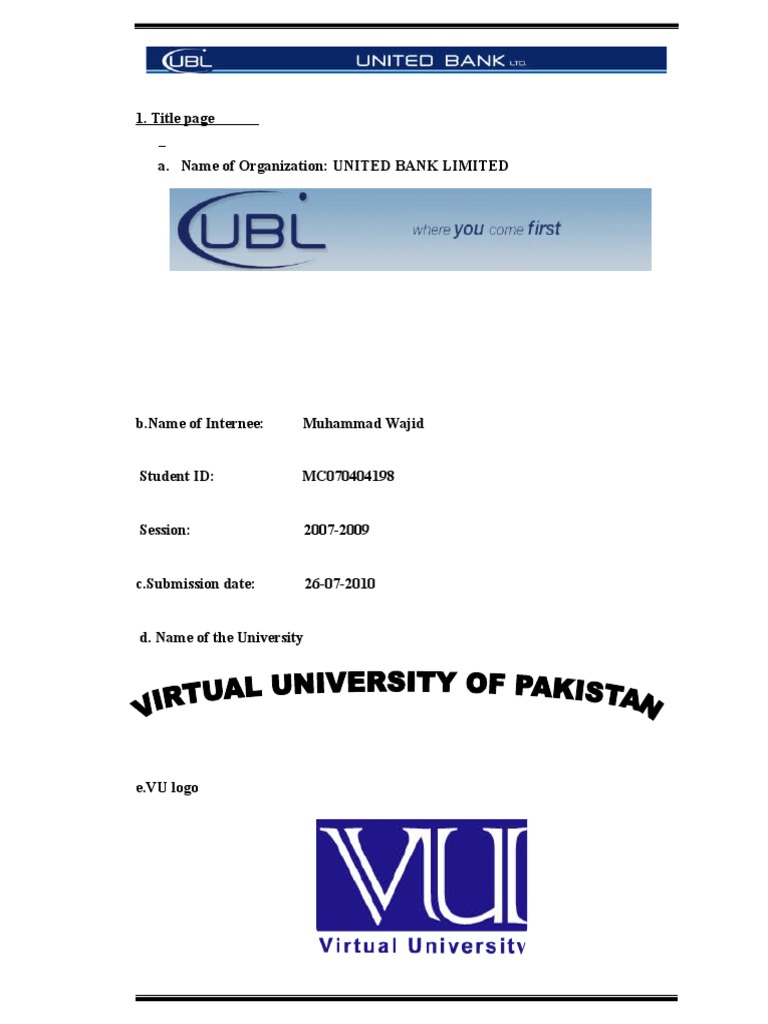 ubl | Cheque | Banks