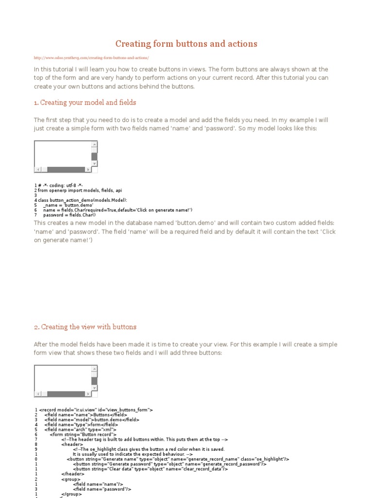 Creating Form Buttons and Actions | PDF | X Path | Databases
