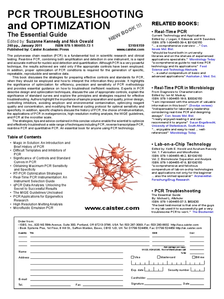 PCR Troubleshooting | PDF | Polymerase Chain Reaction | Real Time ...