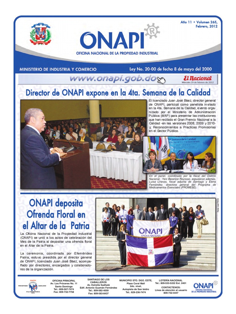Onapi | PDF | Patentar | República Dominicana
