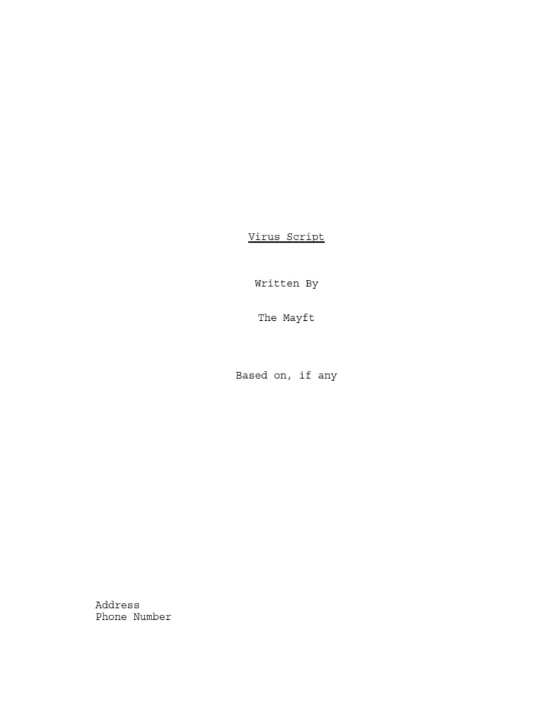 Virus Script Pdf Virus Camera