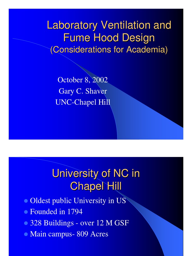 Laboratory Ventilation and Fume Hood Design | PDF | Building ...