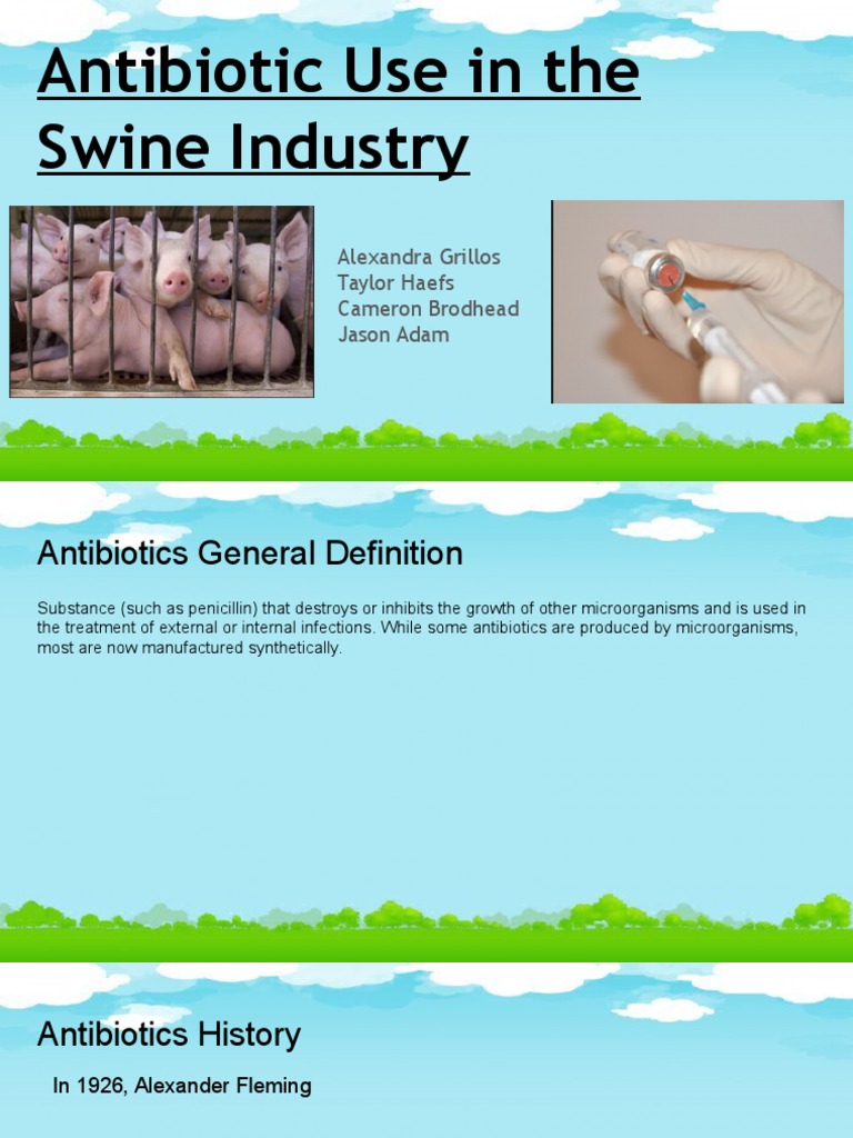 Antibiotics in The Swine Industry | PDF | Antibiotics | Antimicrobial ...