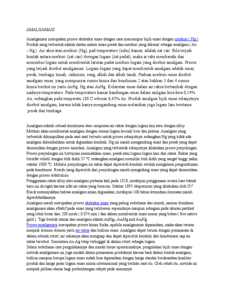 Amalgamasi | PDF