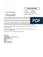 Dengue Survey Questionnaire 2 | PDF | Mosquito | Microbiology