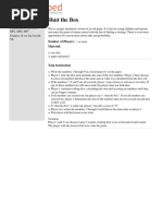 Shut The Box Game Rules | PDF | Sports & Recreation | Games & Activities