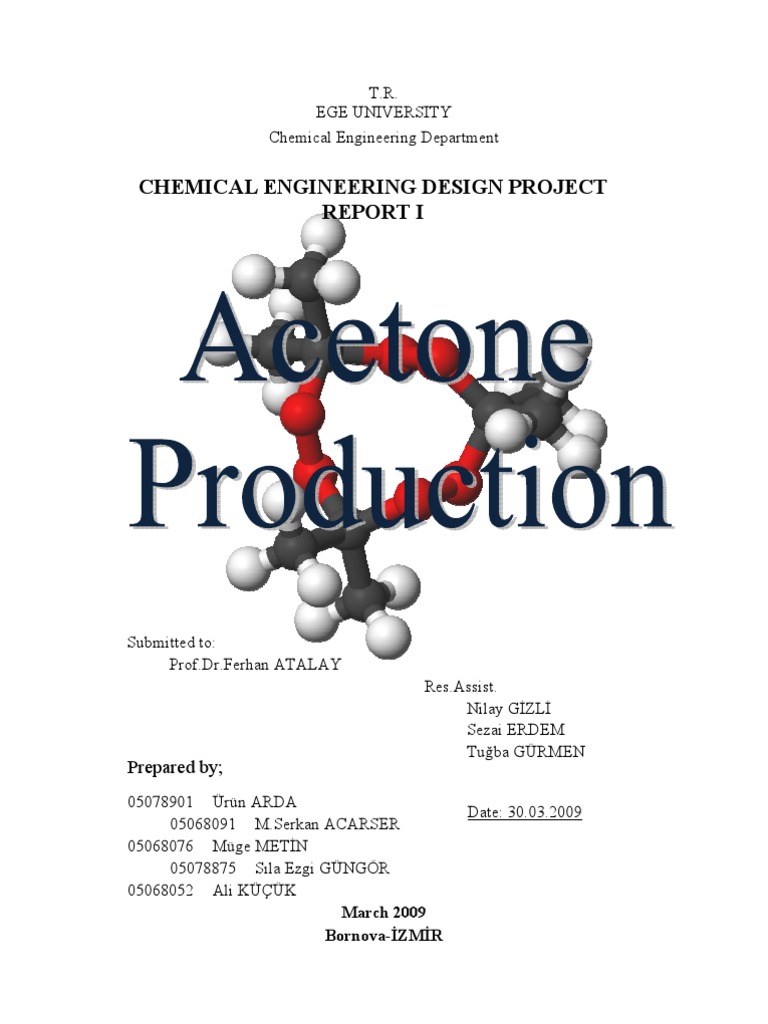 Acetone Production Process From Iso-propyl-Alcohol (IPA) | PDF | Gases ...