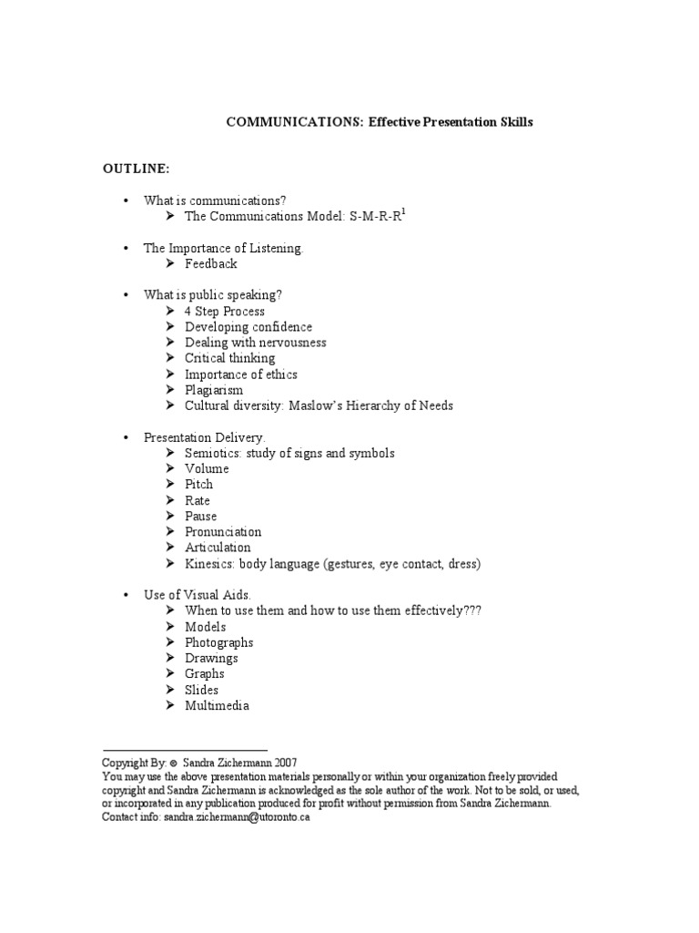 Effective Oral Presentation Skills PDF Neuropsychological Assessment