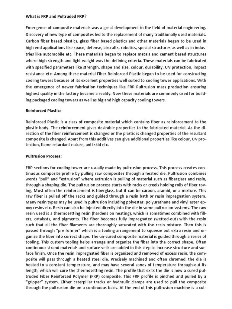 FRP vs GRP: What is the Difference | PDF | Fiberglass | Fibre Reinforced Plastic