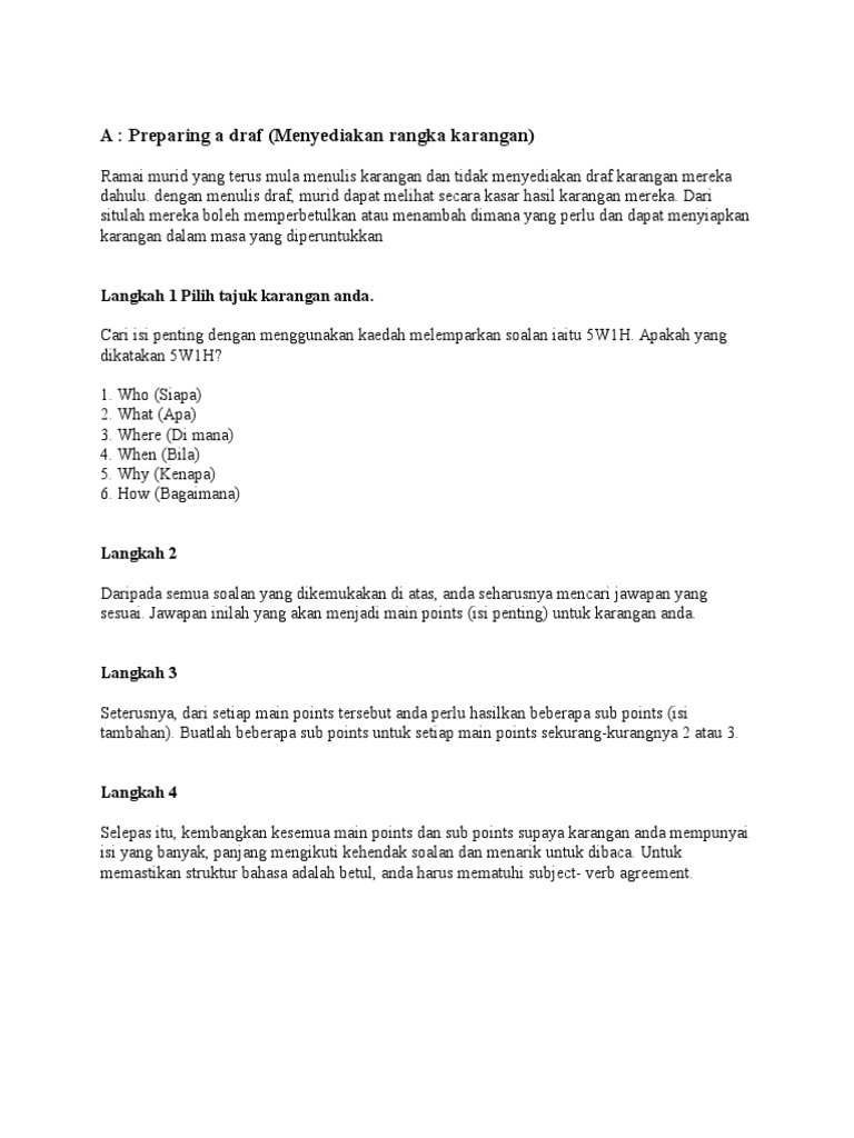 Nota Karangan BM Bi | PDF