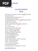 Chemistry MCQ Questions and Answers PDF | PDF | Acid | Mole (Unit)