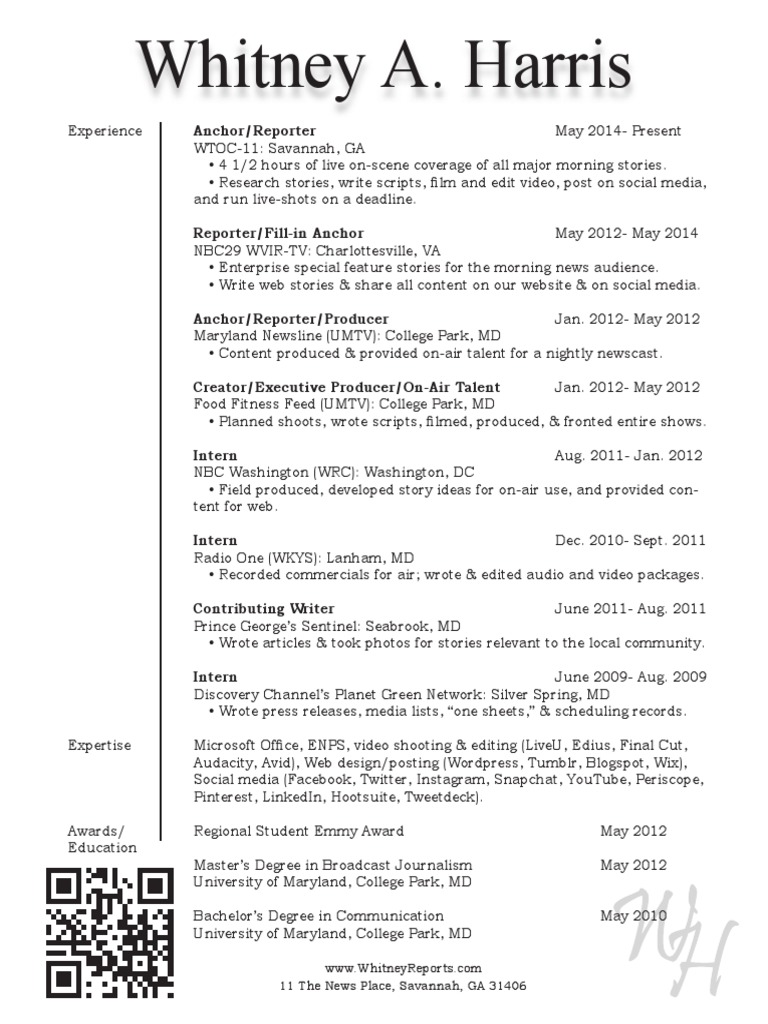Whitney Harris Resume Online | PDF | Social Science