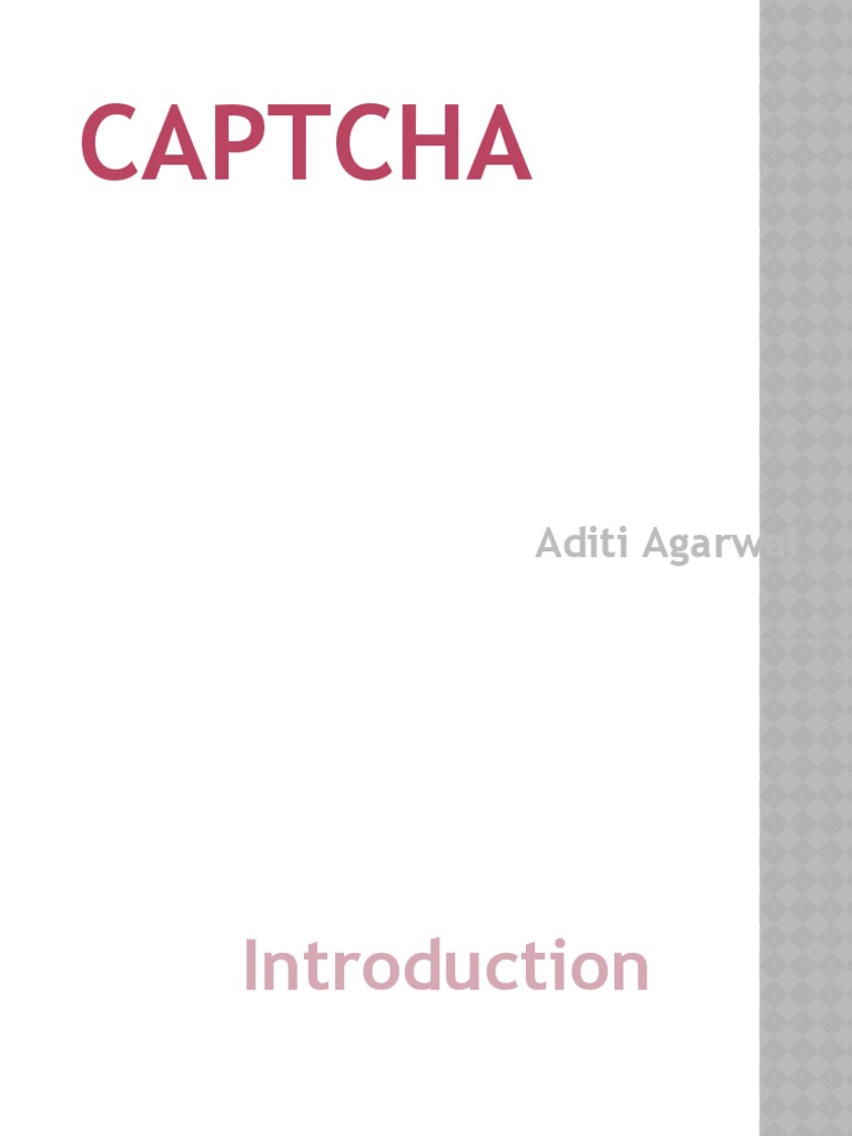 Understanding CAPTCHA Types and Uses | PDF | Computing | Cyberspace