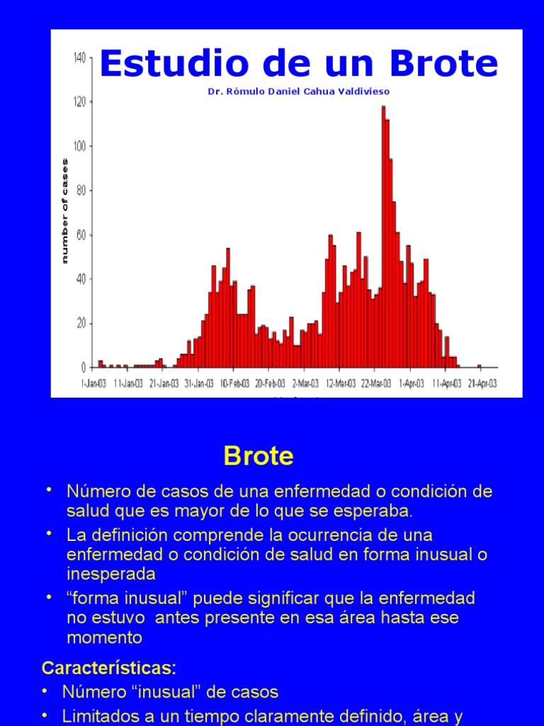 Estudiode Brotes | PDF | Epidemiología | Diarrea
