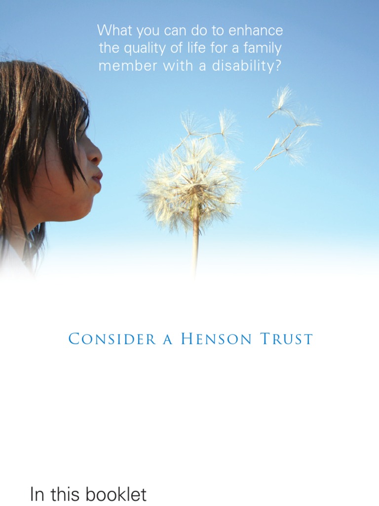 Understanding Henson Trusts in Ontario | PDF | Trust Law | Trustee