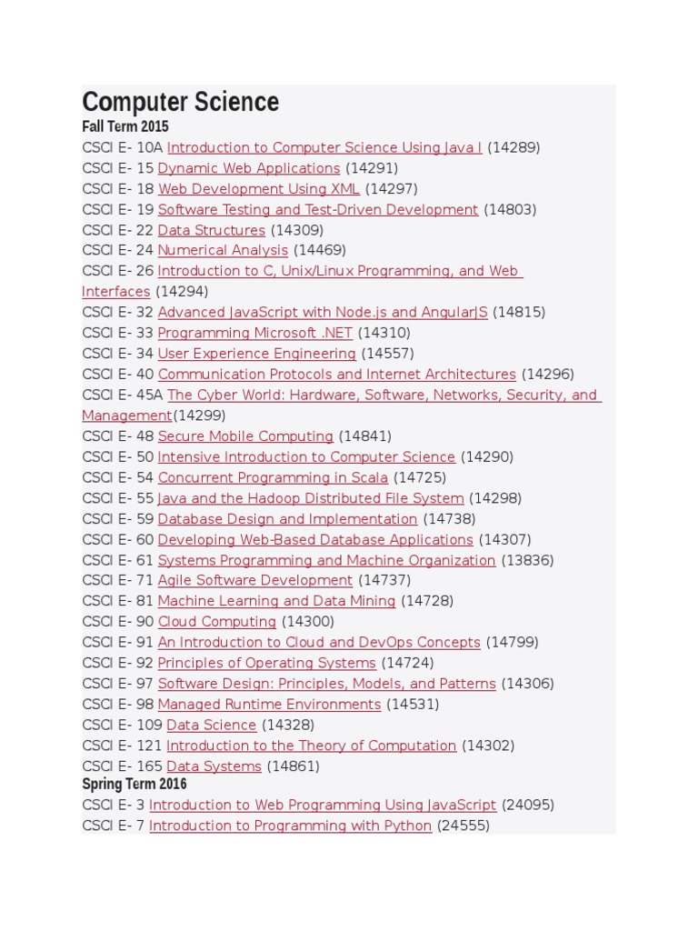 Computer Science | PDF | Apache Hadoop | Cloud Computing